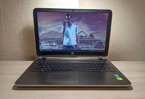 Игровой ноутбук HP i7/nvidia/8gb/sdd+hdd