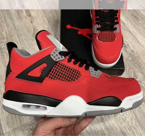 Кроссовки nike air jordan 4 retro red