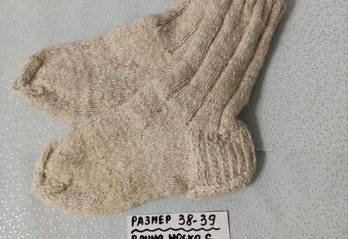 Носки вязаные ручной работы шерстяные 38-39