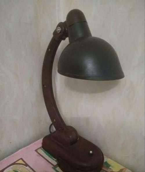 Карболитовая настольная лампа 30-х гг