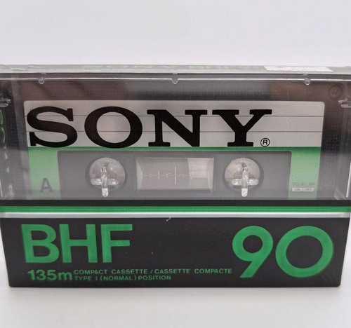 Аудиокассета Sony BHF 90, запечатанная