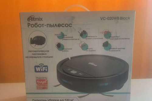 Робот пылесос ritmix vc-020wb black