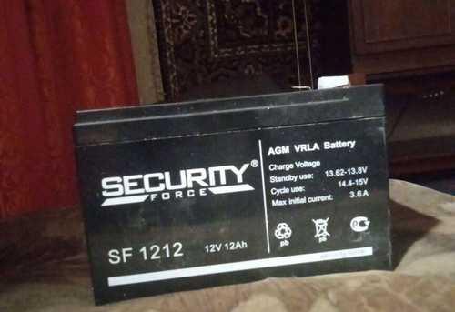 Аккумулятор Security force sf 1212