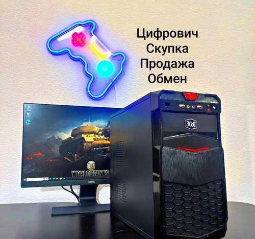 Игровой пк / Pentium G4560 / GTX 1050 / DDR4 / SSD