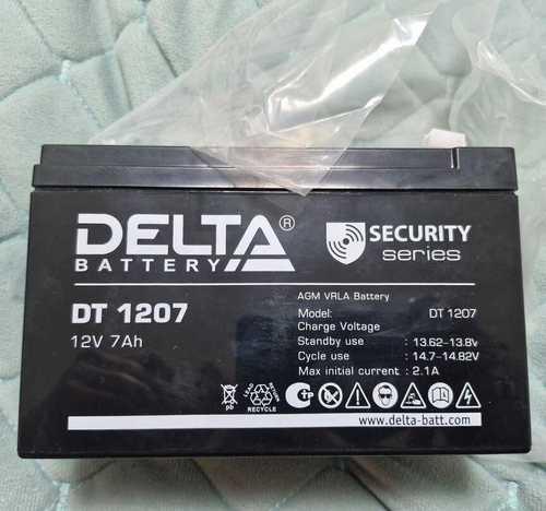 Аккумулятор Delta DT 1207