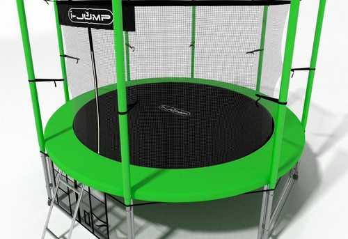 Батут I-jump Classic с внутренней сеткой 12ft (gr