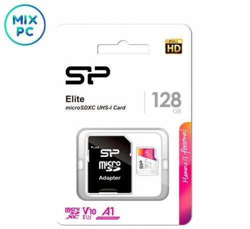 Флеш карта microSD 128GB Silicon Power Elite A1 mi