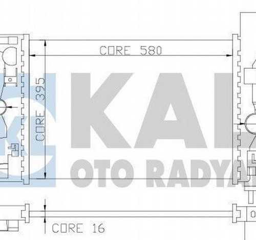 Радиатор охлаждения Kale Chevrolet Cruze/Opel