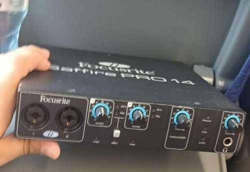 Звуковая карта focusrite saffire pro 14