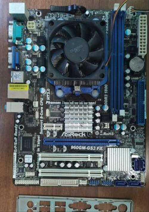 Asrock 960gm gs3 fx с процессором