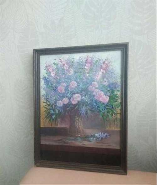 Картина маслом натюрморт полевые цветы