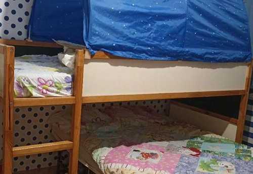 Детская кровать IKEA kura 90200