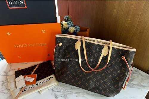 Louis vuitton neverfull сумка женская