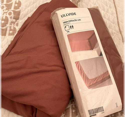 Простынь на резинке 160 200 IKEA ullvide