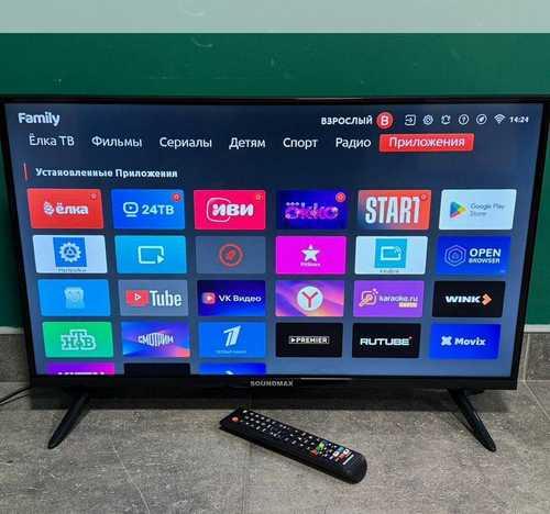 Телевизор 32" soundmax SMART TV