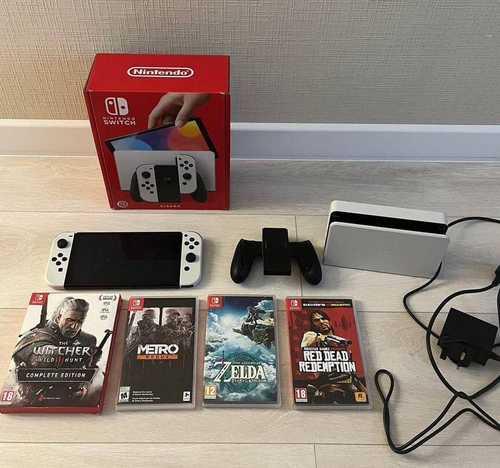 Nintendo switch oled с играми