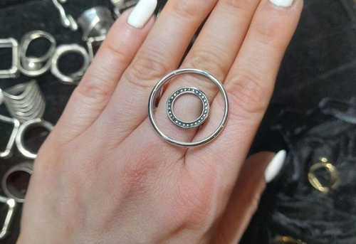 Дизайнерское кольцо из серебра Bubble