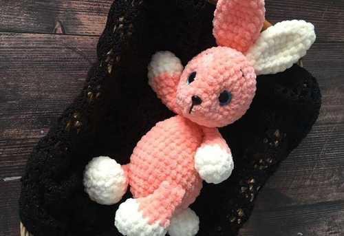 Игрушка Кролик с погремушкой Розовый