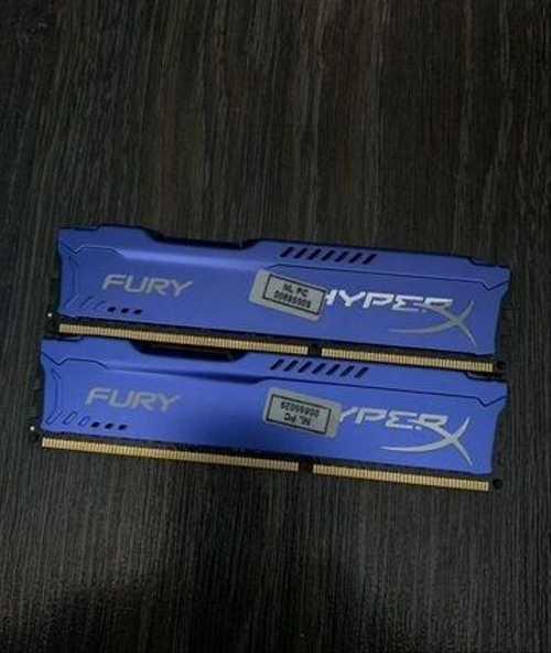 Комплект озу 16Gb(2*8Gb) Kingston HyperX DDR3 1600