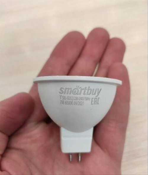 Светодиодная лампа GU5.3 Smartbuy 7W Холодный свет