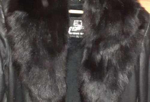 Натуральная кожаный плащ пальто женское