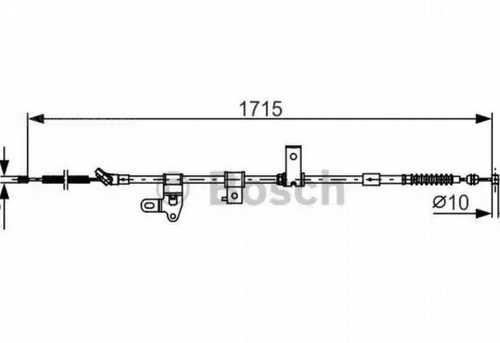 Bosch 1 987 482 348 Трос стояночного тормоза зад п