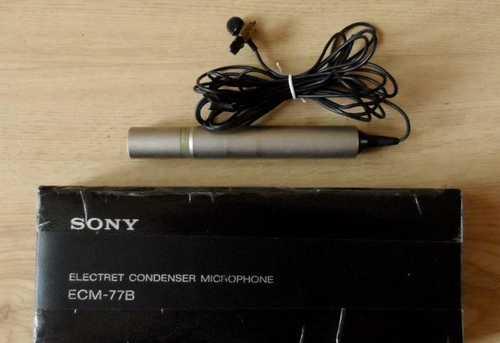 Микрофон Sony ECM-77B (петличка) в кофре