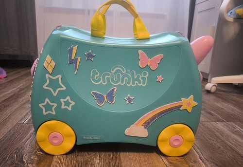 Детский чемодан trunki единорог