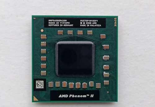 Процессор для ноутбуков AMD Phenom II P960, 4 ядра