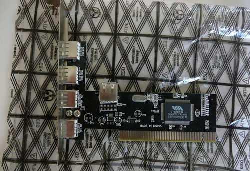PCI контроллер USB 2.0 (4+1)