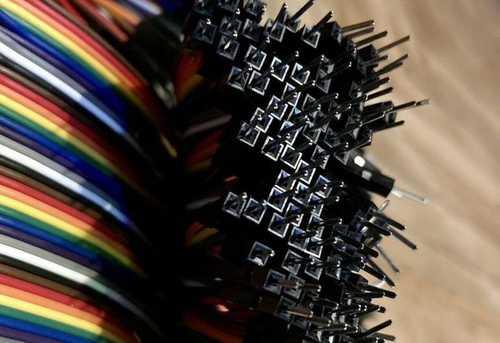 Провода кабели соединительные макетные dupont 70шт