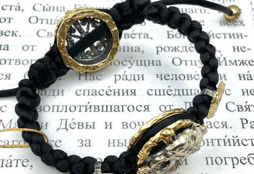 Апостольский браслет из шелка со вставками
