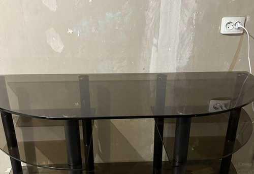 Стеклянная тумба стол стеклянный