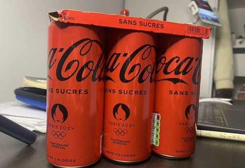 Упаковка из 6 банок Coca Cola Paris 2024