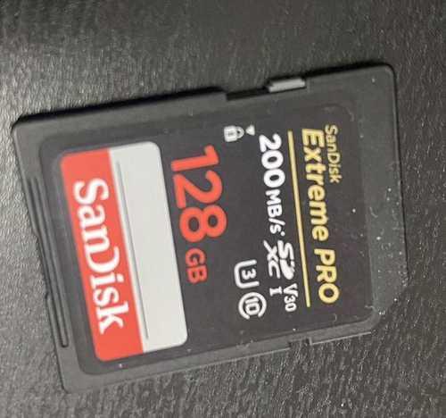 Карта памяти SanDisk 128GB Extreme PRO 200mb/s