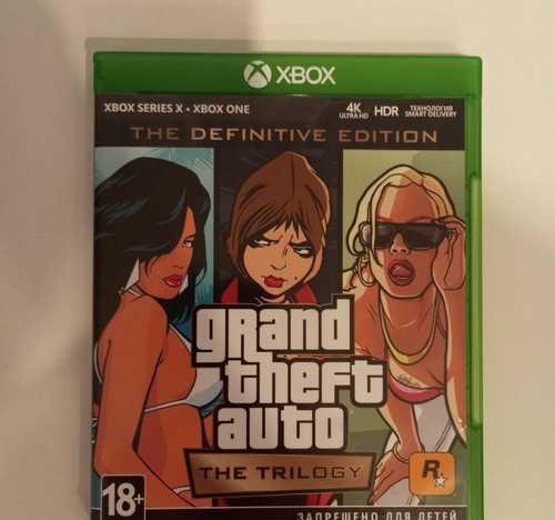 Игра grand theft auto (GTA) trilogy Xbox one