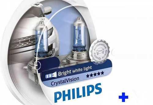 Лампа автомобильная H4 Crystal Vision +W5W Philips