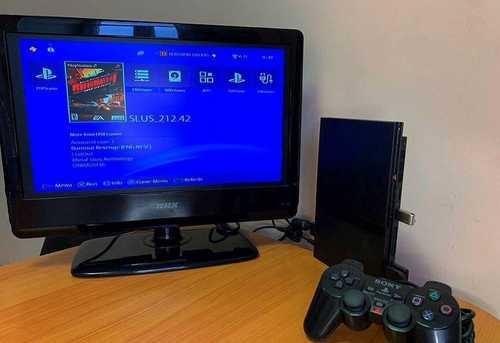 Sony PS2 Slim / Флешка с играми & пломба