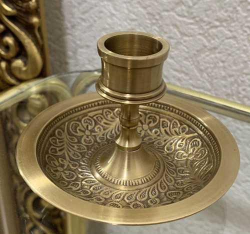 Подсвечник латунь