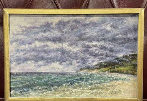 Картина в раме Море штормит