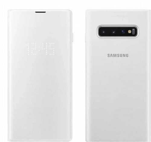 Оригинал LED View Cover для Samsung S10 (White)