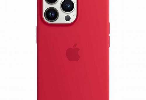 Силиконовый чехол для iPhone 13 Pro Max (красный)