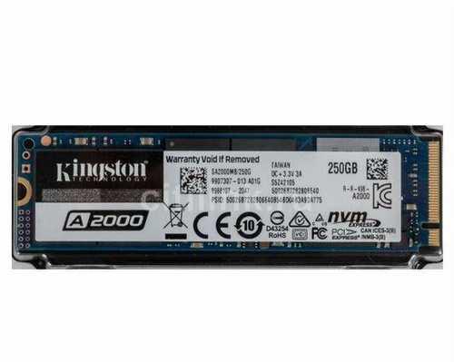 250 гб SSD M.2 накопитель Kingston A2000