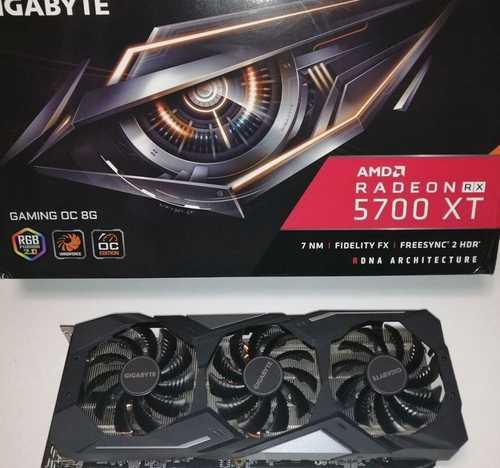 Видеокарта gigabyte Radeon RX 5700 XT gaming OC 8G