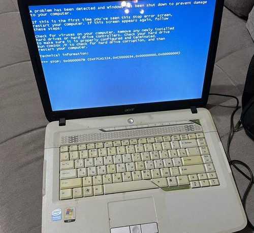 Ноутбук Acer 5715z на разбор