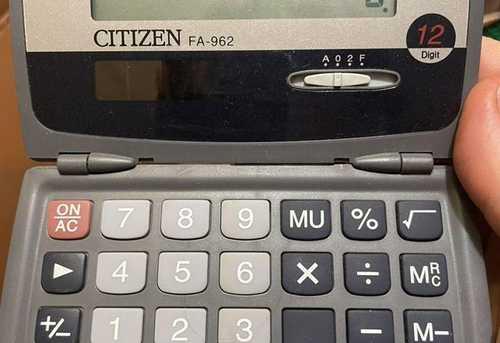 Калькулятор citizen FA-962