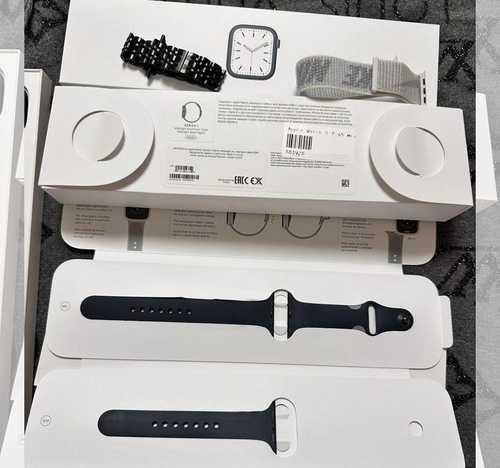 Часы apple watch 7 45 mm черные