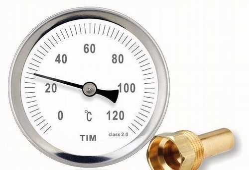 Термометр с гильзой 1/2 120С