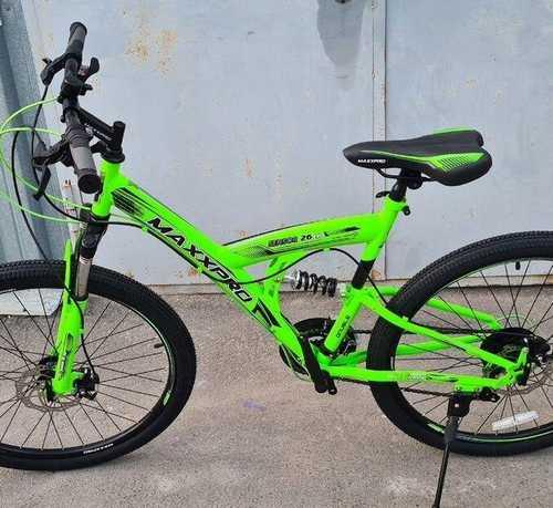 Велосипед maxxpro sensor 26 PRO (зелёно-чёрный)