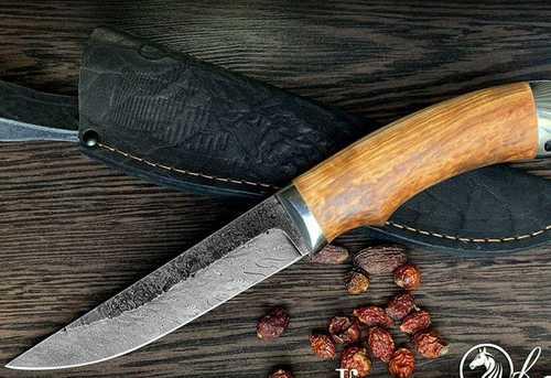 Нож туристический из дамасской стали